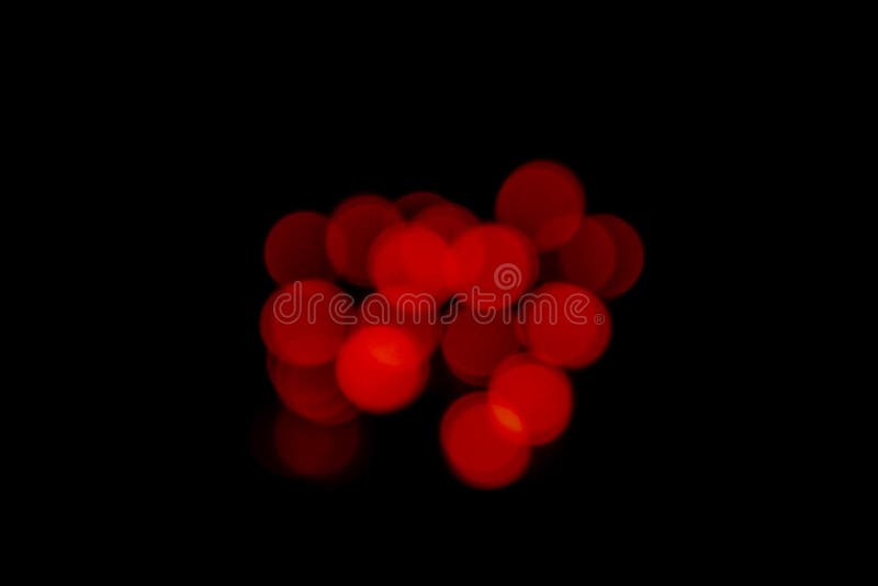 Red Blurry Bokeh Lights on Black Background Stock Photo - Image of ...