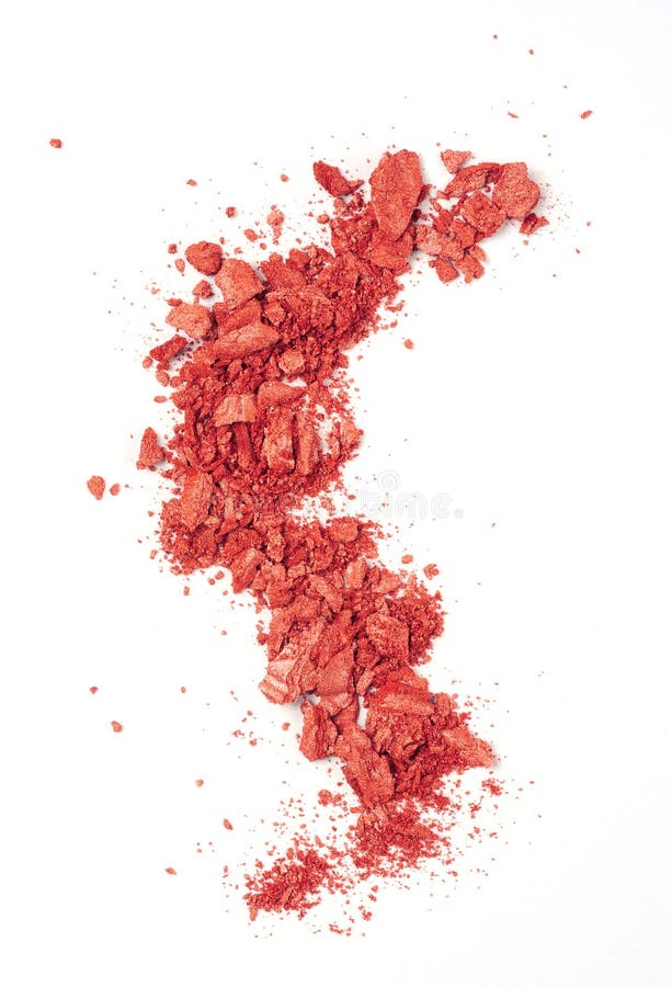 Red Blush Isolated Over White Stock Photo - Image of magenta, color ...