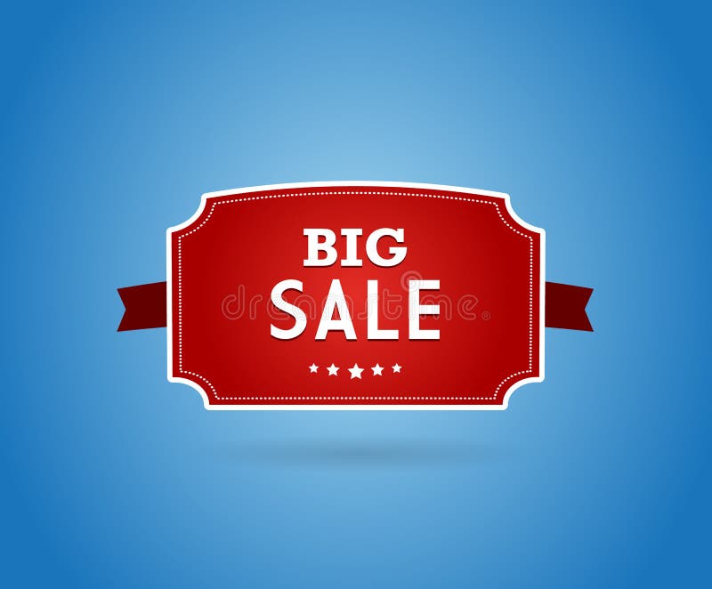 Big Sale Banner stock vector. Illustration of sale, advertisement ...