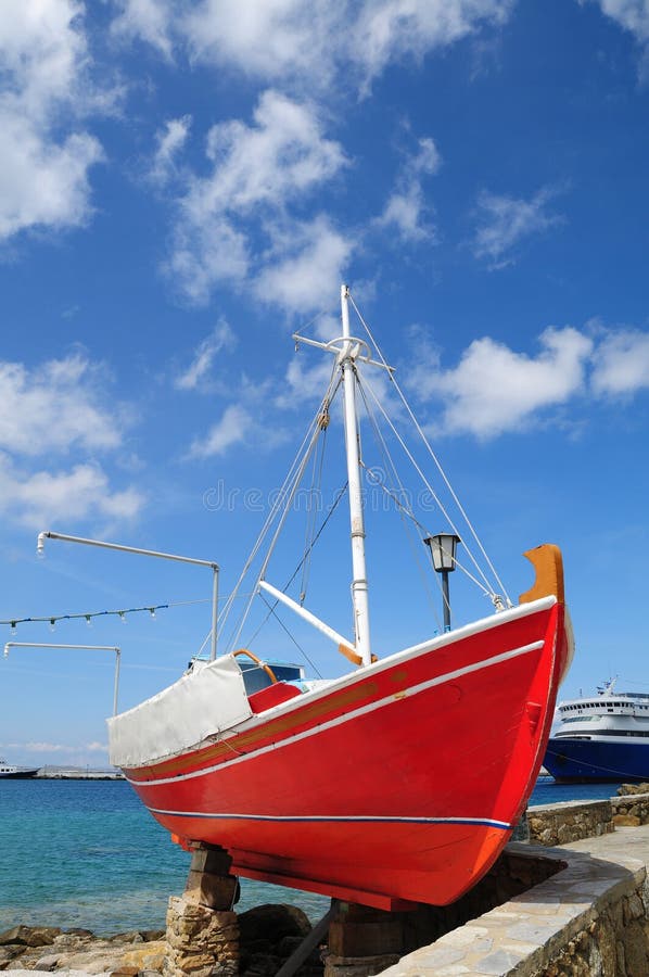 31+ Seascape red fisherman boat Free Stock Photos - StockFreeImages