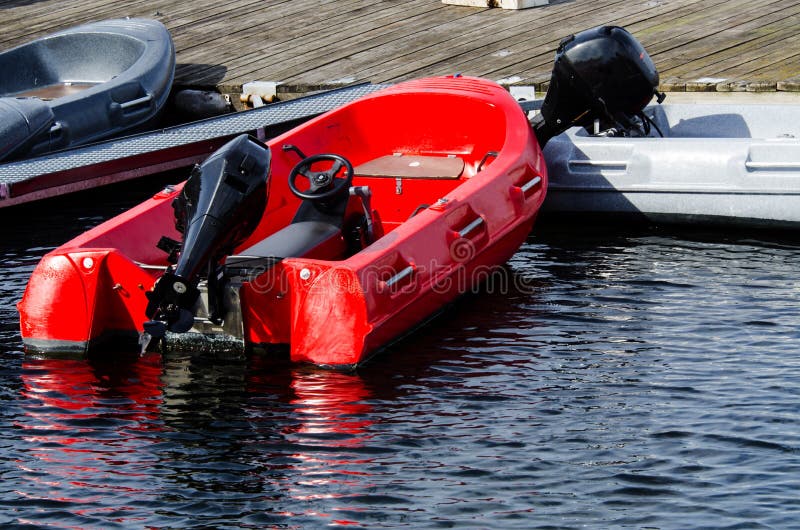 Red boat stock photo. Image of lifeboat, hull, vessel - 26282110
