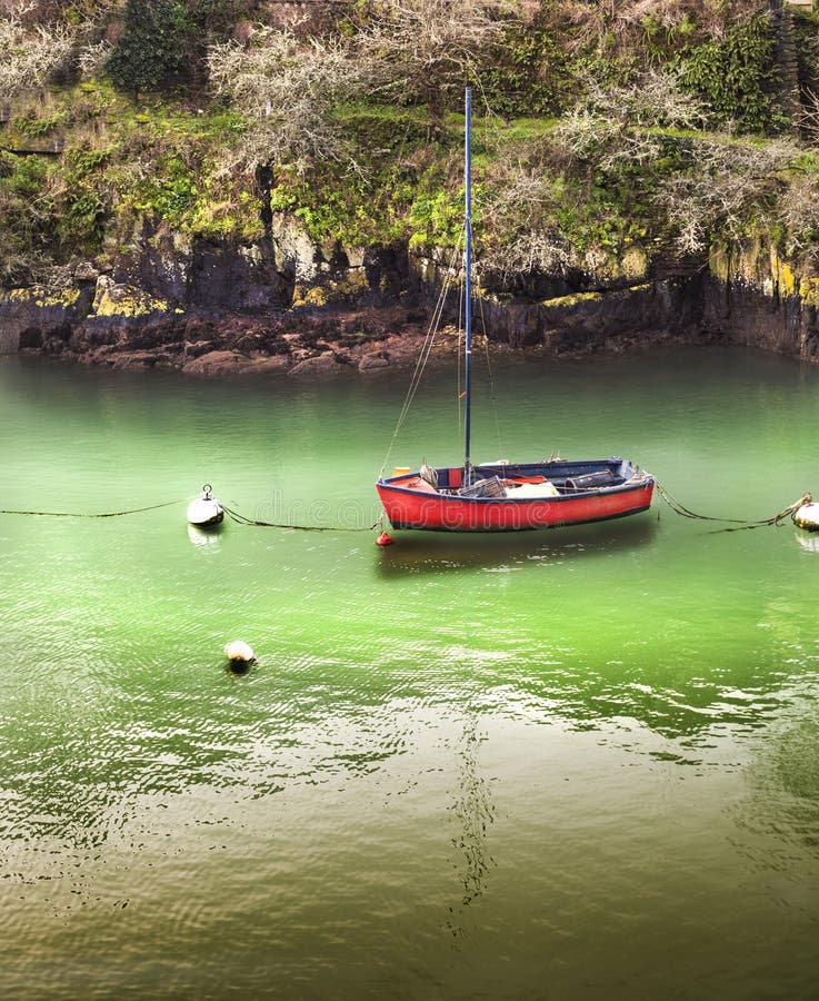 Red boat stock image. Image of friendly, buoy, contrast - 30395819