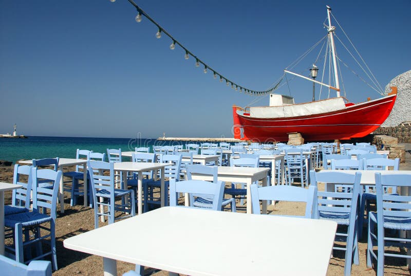 Oia, Santorini (Thira), Greece - Sunset Scene Stock Photo - Image of ...