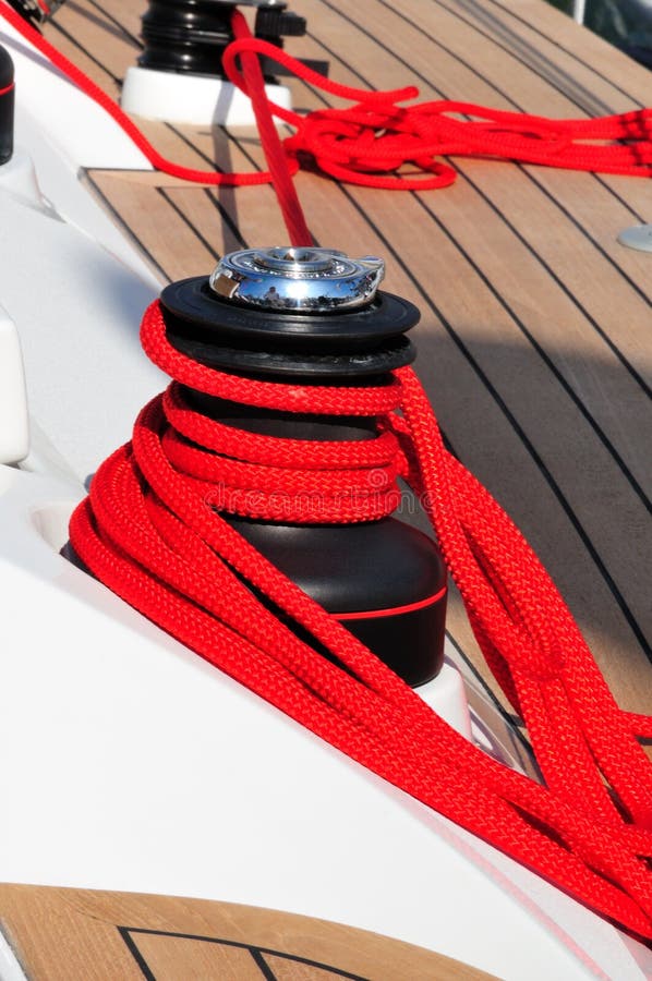 Red Boat Rope stock photo. Image of recreation, spiral - 9740344