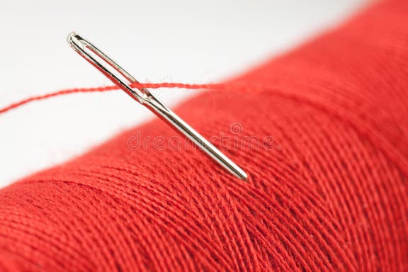 Red bobbin stock image. Image of bobbin, dressmaking - 11980591