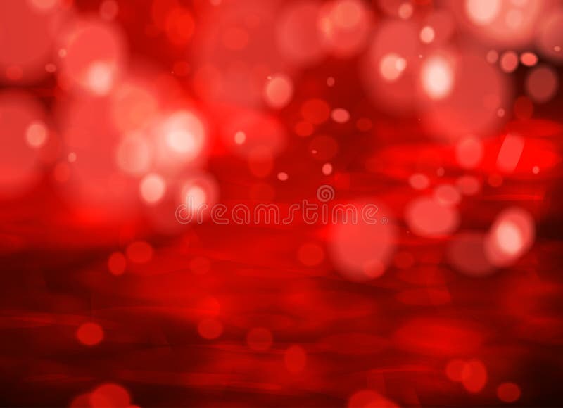 Red Bokeh Background Light Effect for Your Design Stock Illustration ...