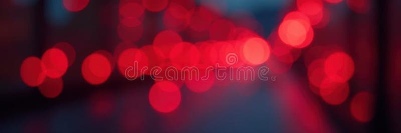 Red Bokeh Circles, Glowing Out of Focus Lights, Blurred Backdrop ...