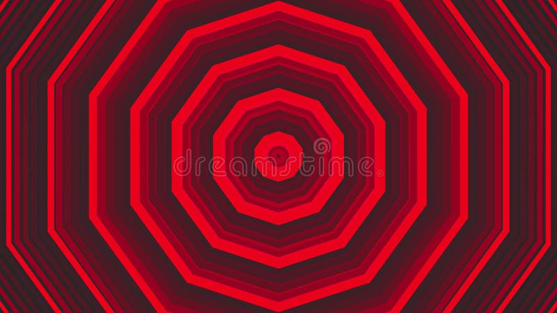 Red Bold Decagon Star Simple Flat Geometric on Dark Grey Black ...