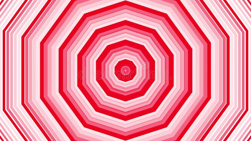 Red Bold Decagon Star Simple Flat Geometric on White Background Loop ...