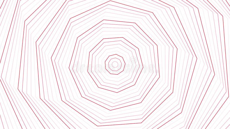 Red Bold Slim Spin Nonagon Star Simple Flat Geometric on White ...