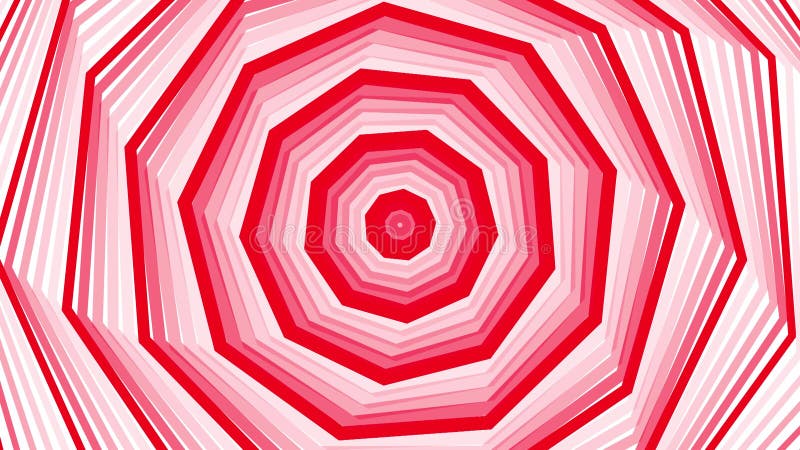 Red Bold Spin Nonagon Star Simple Flat Geometric on White Background ...