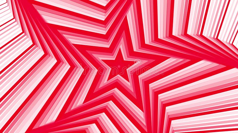 Red Bold Spin Pentagonal Star Simple Flat Geometric on White Background ...
