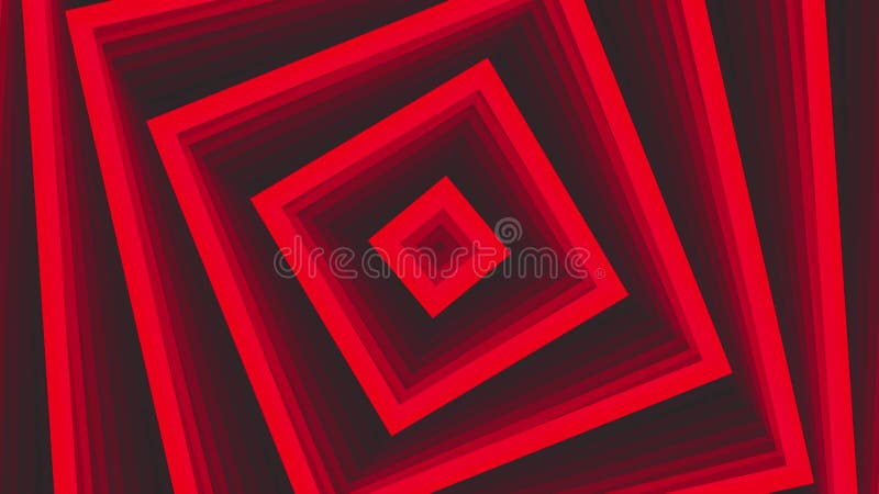 Red Bold Spin Square Simple Flat Geometric on Dark Grey Black ...