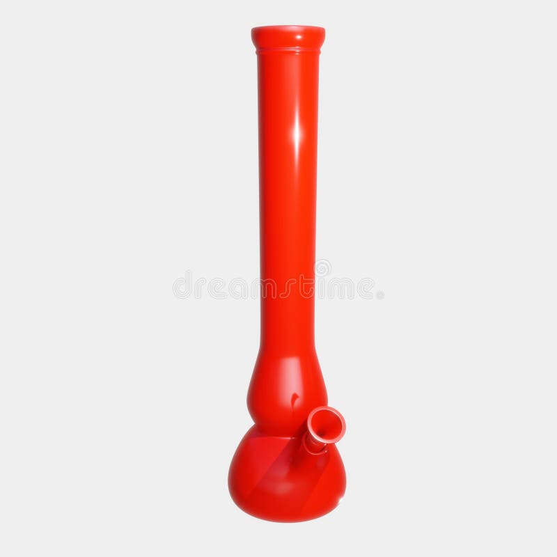 Red Bong stock illustration. Illustration of plastic - 252233063