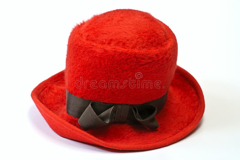 Red bonnet stock image. Image of white, costume, wear - 8140169