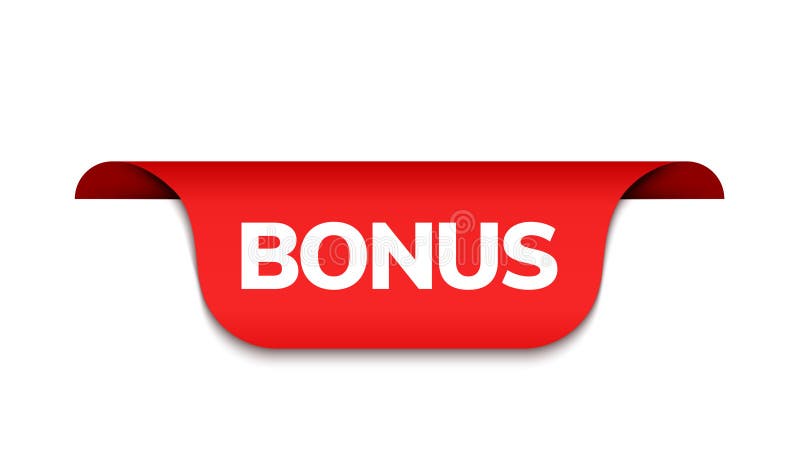 Red Bonus Tag Design - Engaging Retail Reward Concept Stock Vector ...