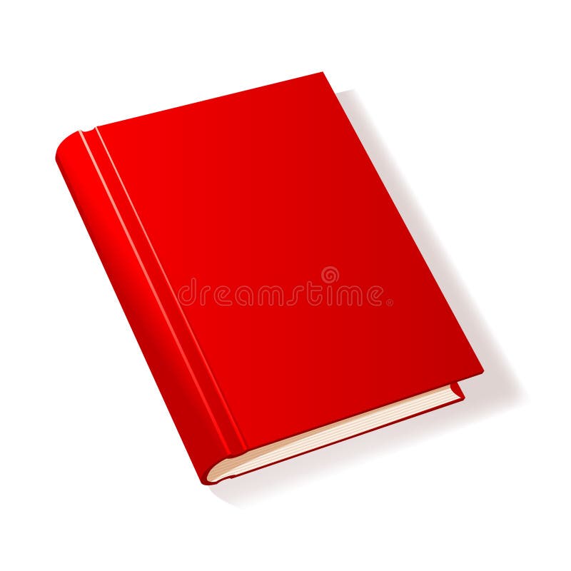 Red book stock vector. Illustration of workbook, painting - 13130766