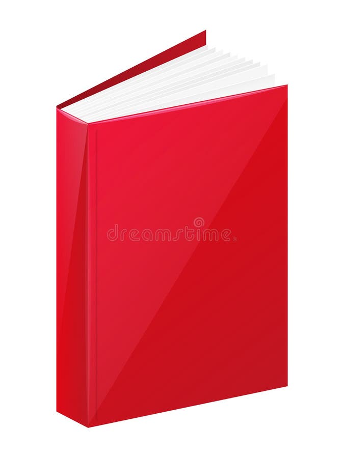 Red book stock vector. Illustration of workbook, painting - 13130766