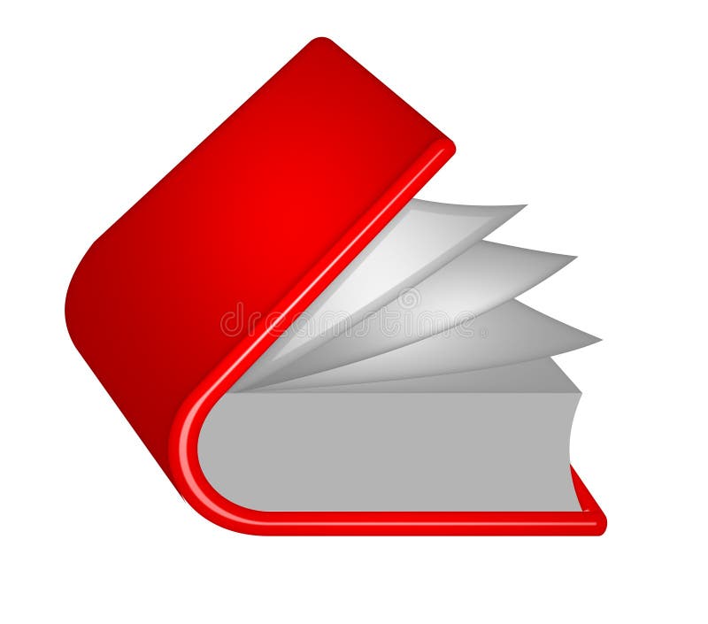 Red book stock illustration. Illustration of cover, open - 8493612