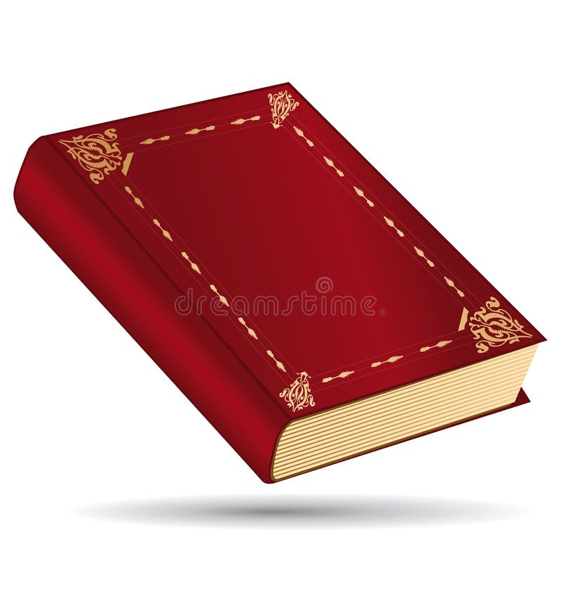 Red book stock vector. Illustration of document, aged - 9138481