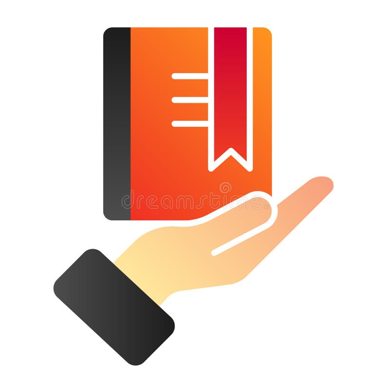 Red Book with Bookmark Flat Icon. Knowledge Color Icons in Trendy Flat ...