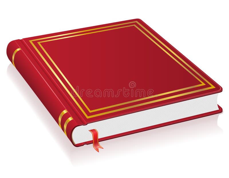 Red book stock vector. Illustration of workbook, painting - 13130766