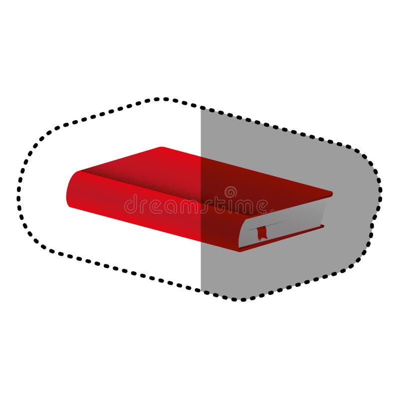 Red book closed icon stock illustration. Illustration of literature ...
