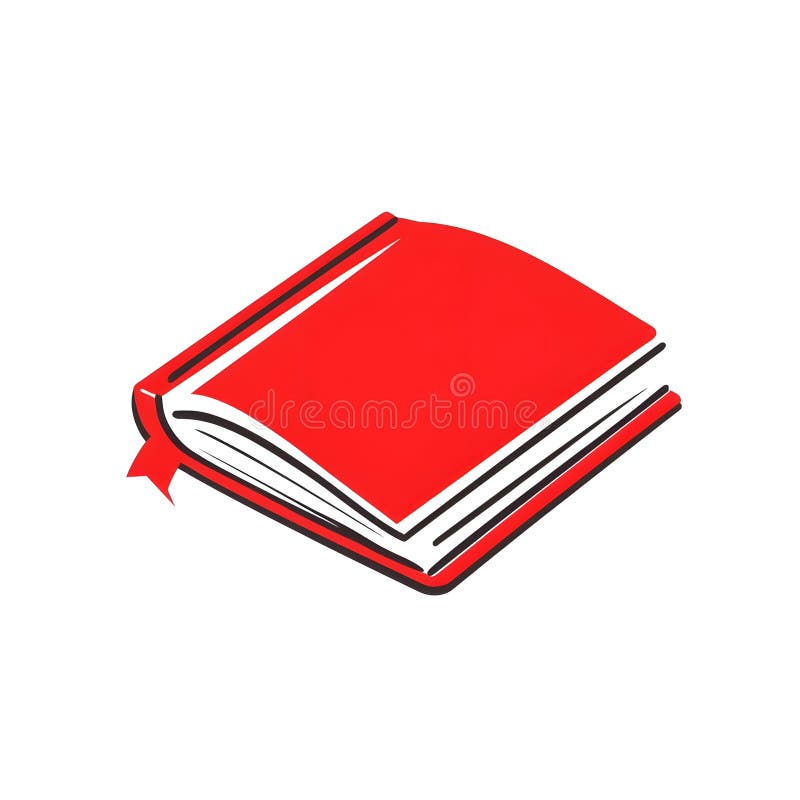 Red Book Icon Reading Symbol Read Literature Stock Illustration ...