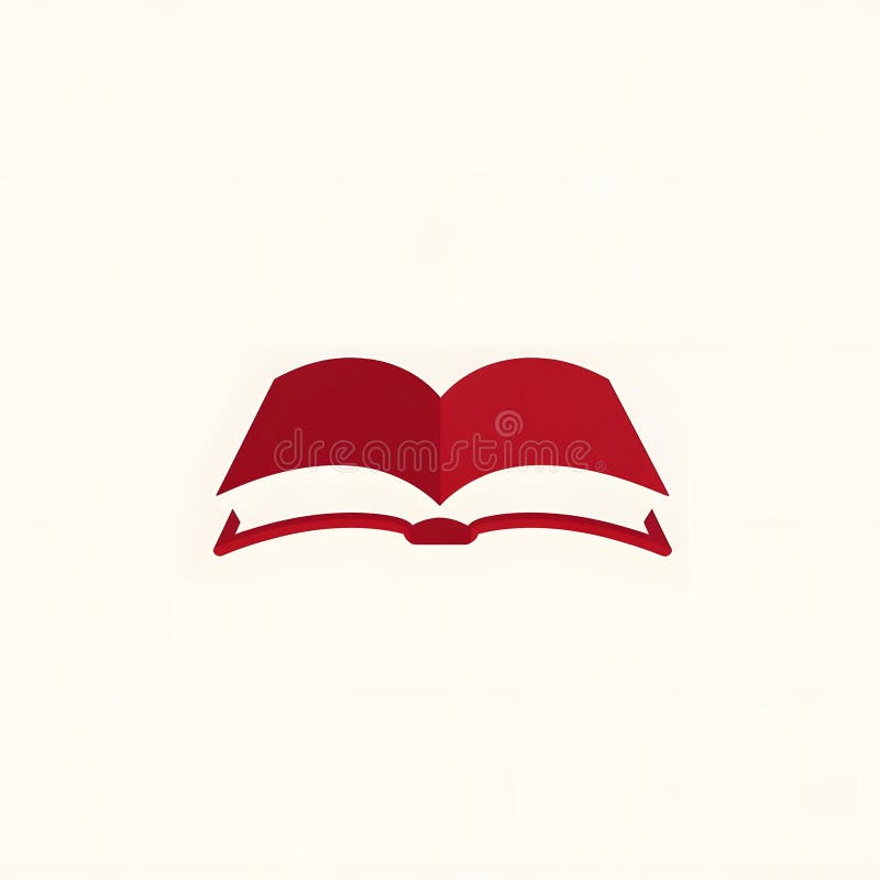Red Book Icon Reading Symbol Read Literature Stock Illustration ...