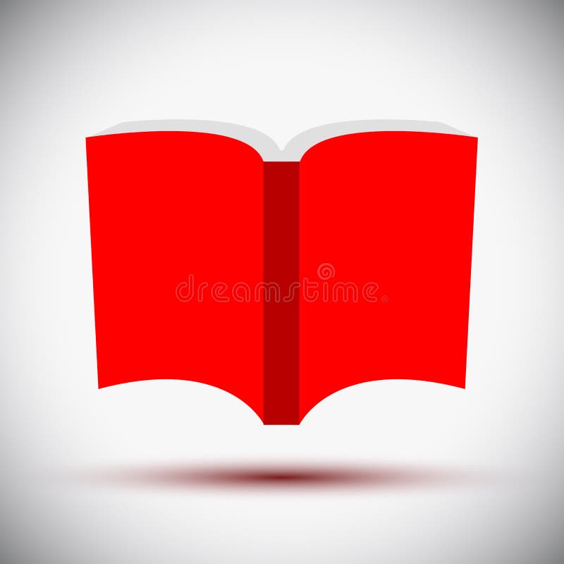 Red book icon - vector stock vector. Illustration of literature - 116602510