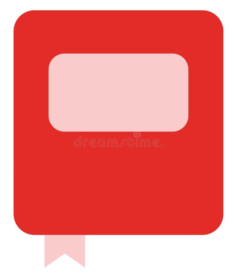 Red book, icon stock vector. Illustration of background - 258924293