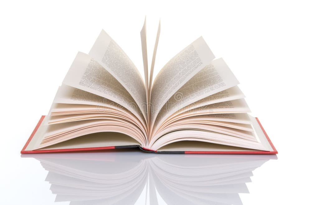 Red Book with Open Pages stock image. Image of stationary - 9046543