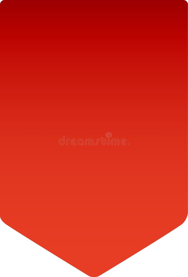 Red Bookmark or Ribbon is Pointing Downwards, Featuring a Gradient from ...