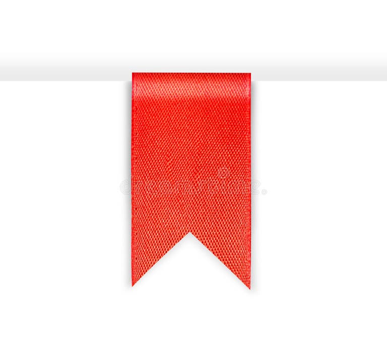 Red bookmark ribbon stock image. Image of template, note - 35461953