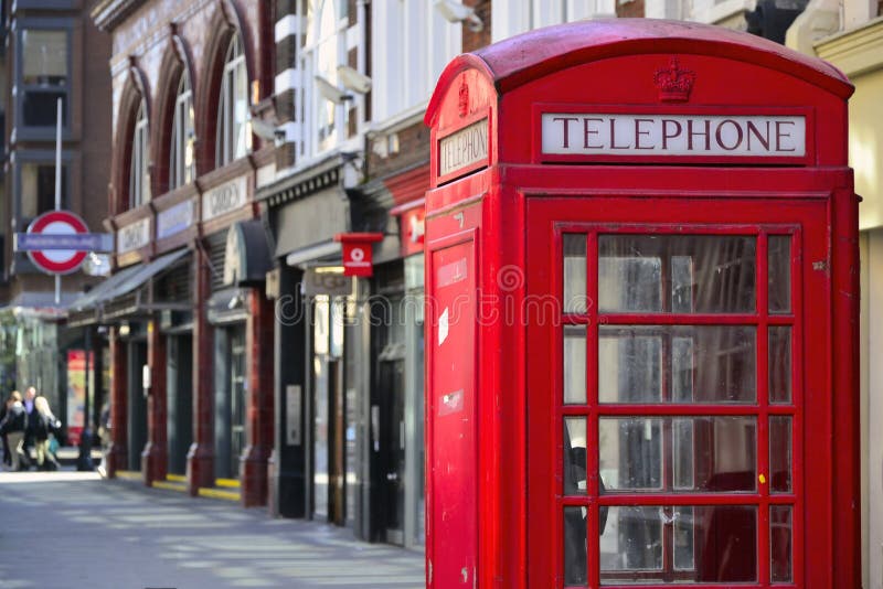 The Red Booth stock image. Image of telephone, travel - 26392487