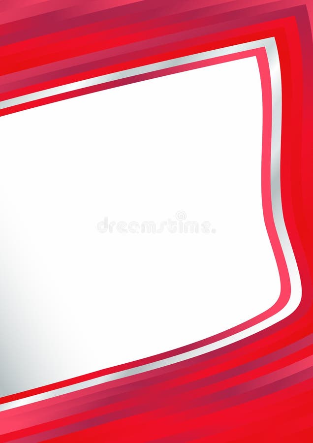 Red Border Frame Background Beautiful Elegant Illustration Stock Vector ...
