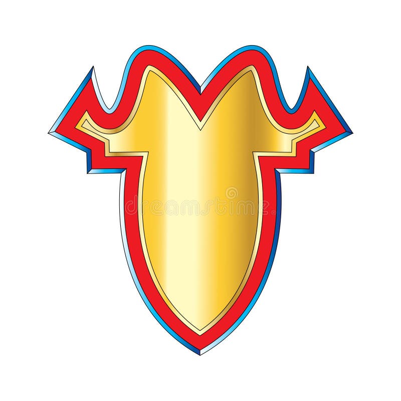 Red Border Shield stock vector. Illustration of shield - 11074744