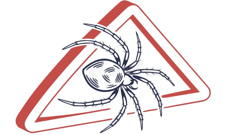 Venomous Spider Alert, Clear Hazard Warning, Vector Design Generative ...