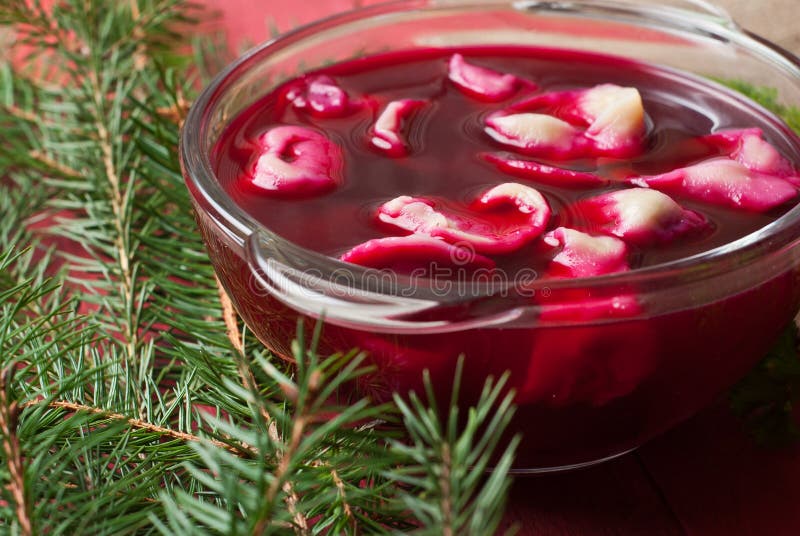 Red borscht stock photo. Image of borsch, mushroom, recipe - 45414432