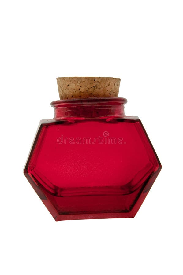 Red bottle stock image. Image of glass, decorative, form - 11953779