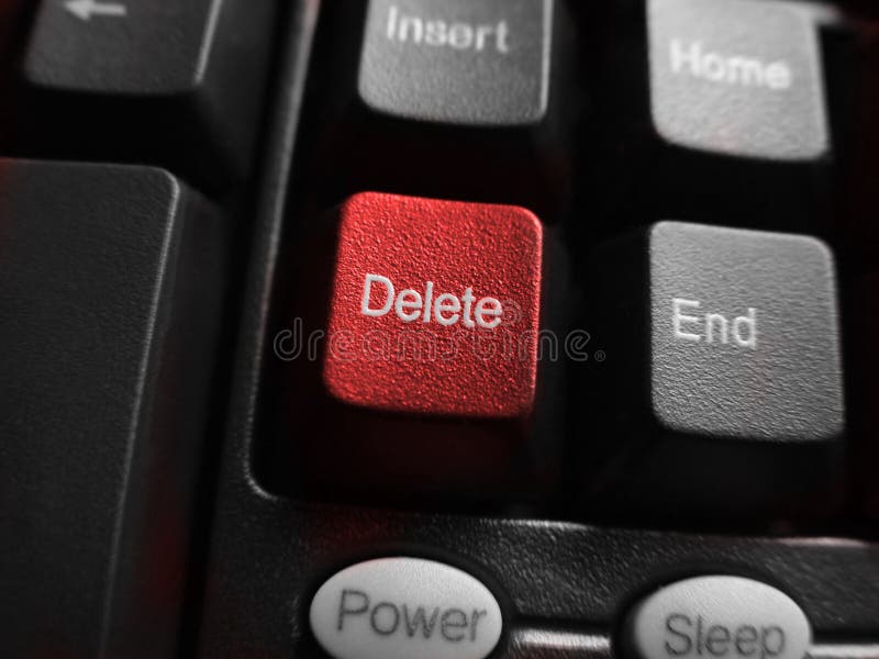 Delete stock photo. Image of button, keybaord, finger, back - 191262