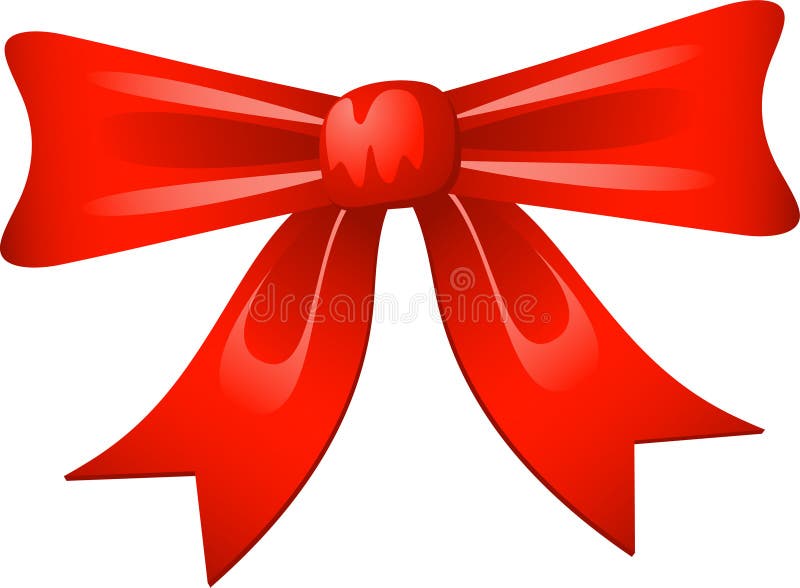 Red bow. Vector stock vector. Illustration of tied, silk - 47892880
