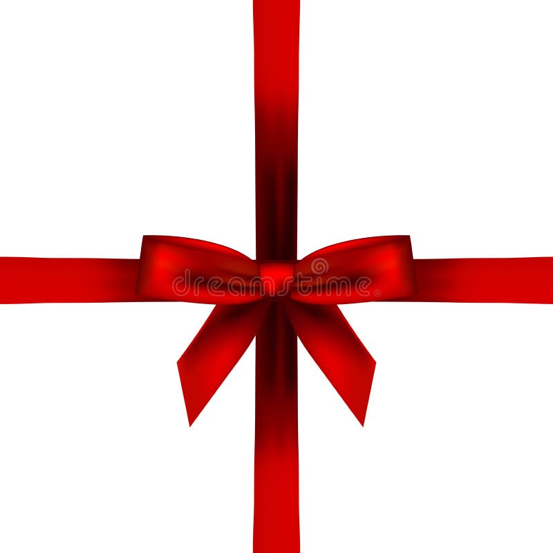 Red decorative bow stock vector. Illustration of anniversary - 9097931