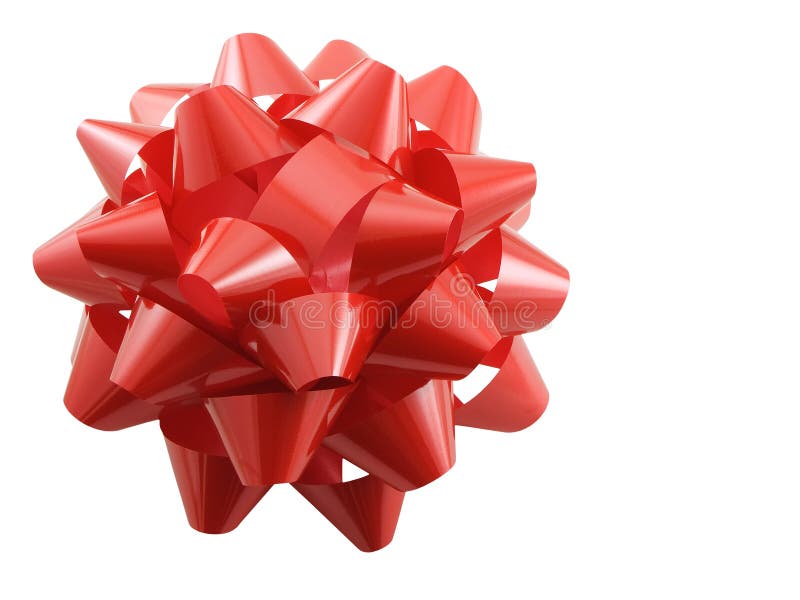 A single red christmas bow stock photo. Image of birthday - 48534