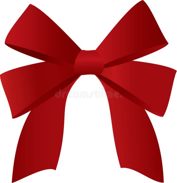 Large Red Ribbon Bow Stock Illustrations – 6,960 Large Red Ribbon Bow ...