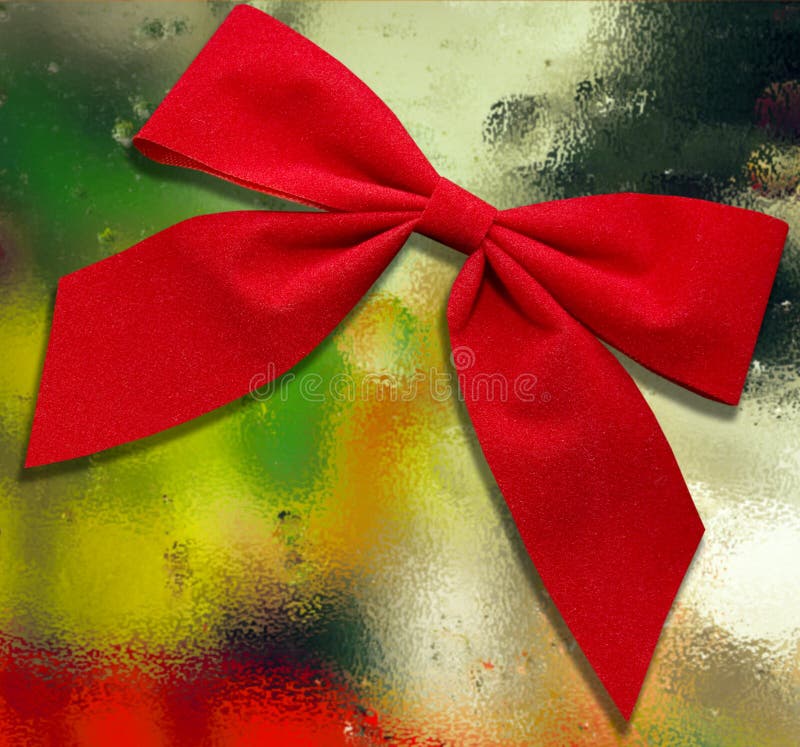 Red Bow on Abstract Background Stock Photo - Image of peace, christmas ...