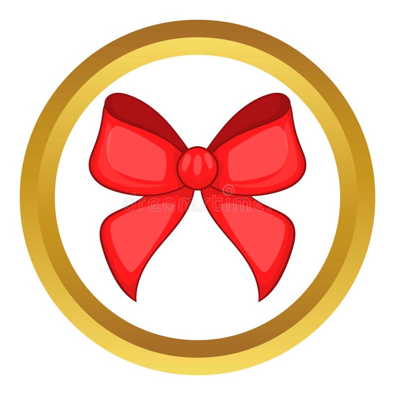 Red bow icon stock illustration. Illustration of background - 124919652