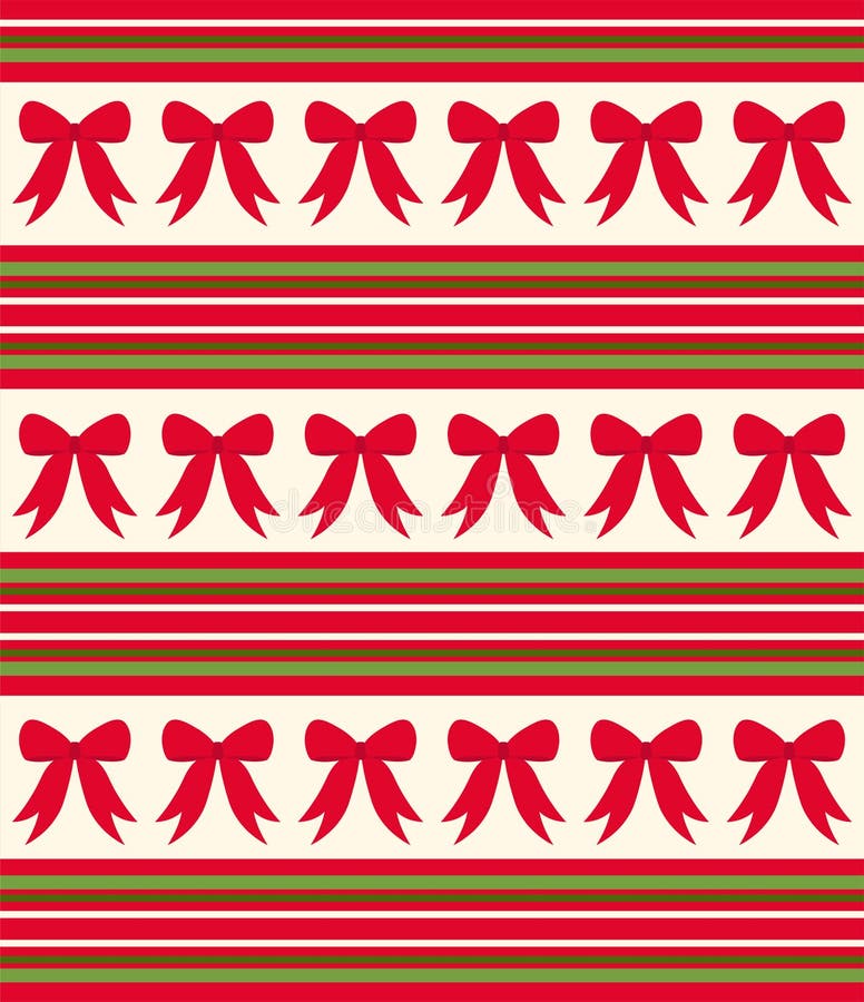 Red bow giftwrap stock vector. Illustration of xmas - 237460965