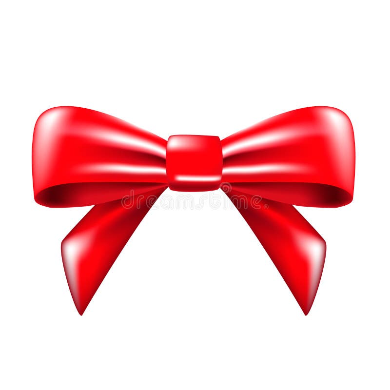 Red bow. illustration stock illustration. Illustration of accessory ...