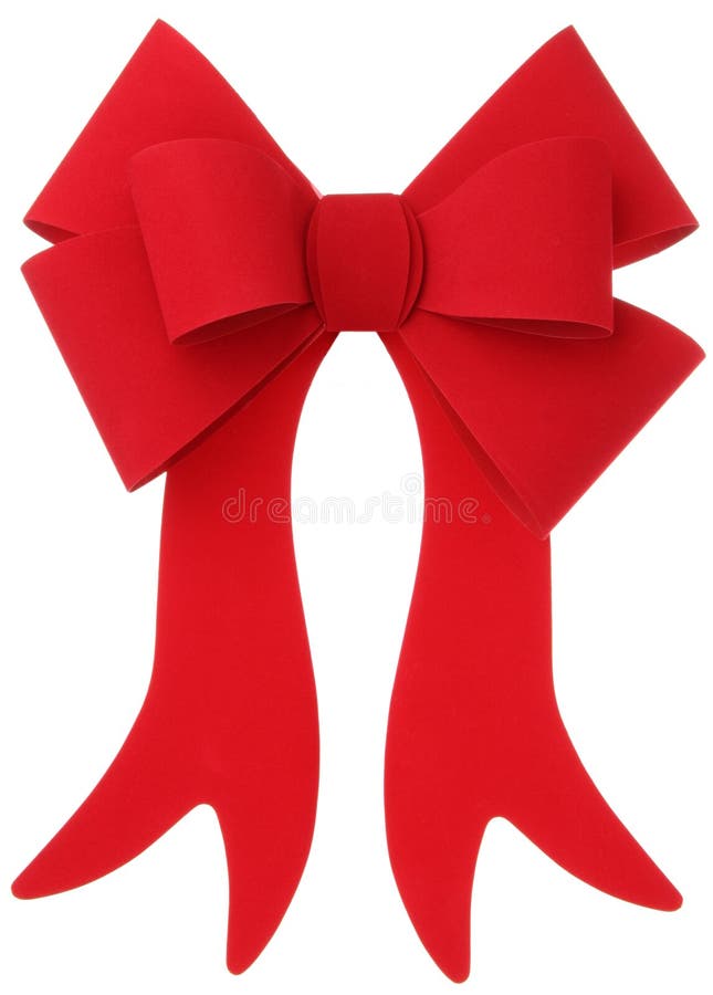 Red bow & ribbon stock image. Image of ornament, anniversary - 7208029